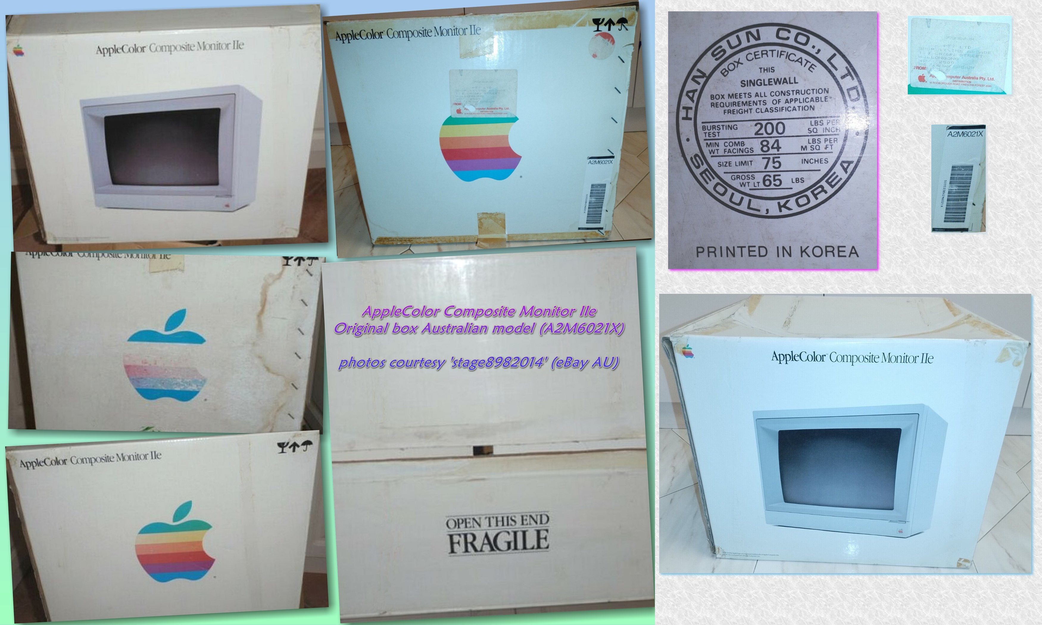 Platinum Apple IIe & AppleColor Monitor - International Varieties