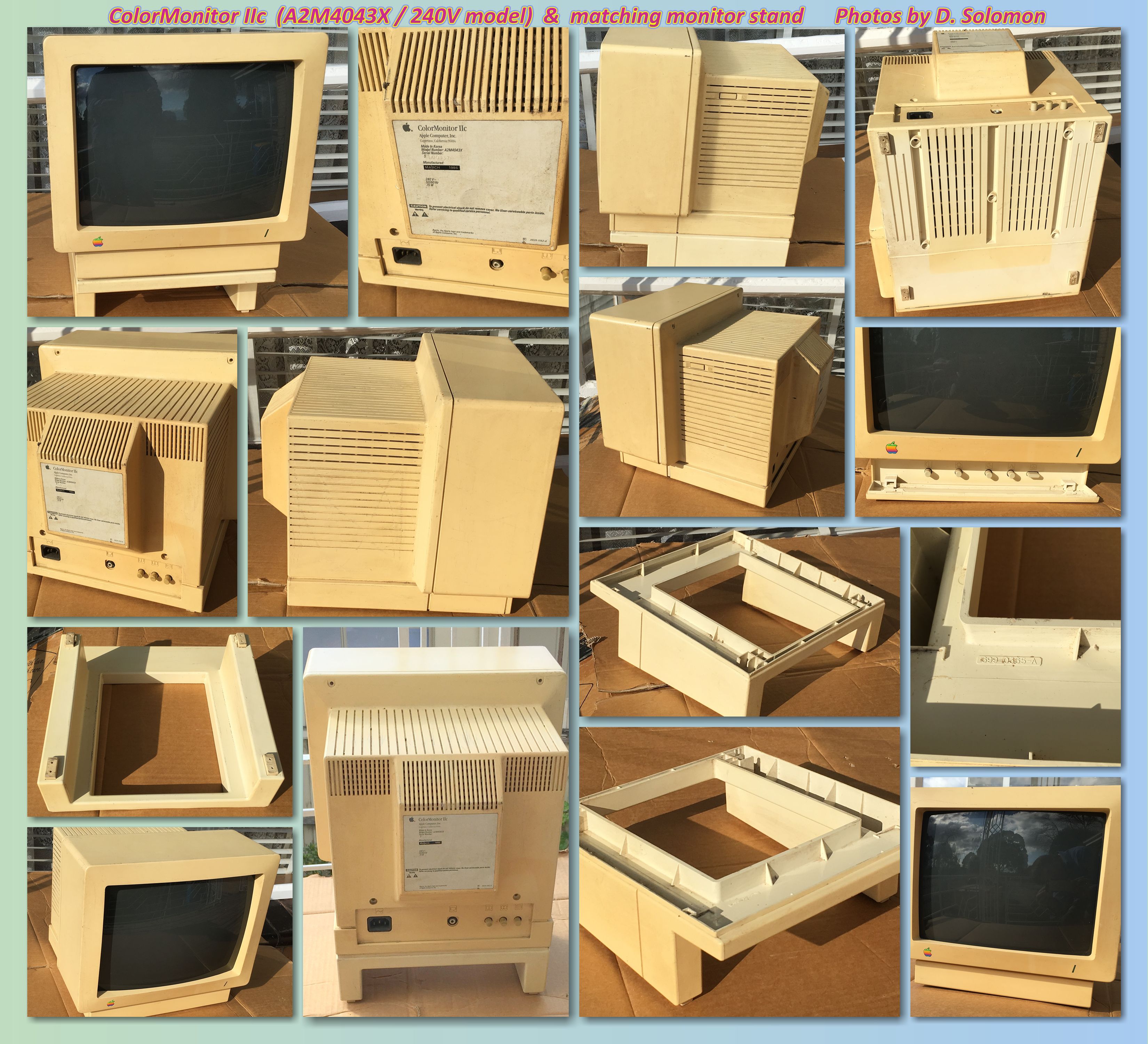 Platinum Apple IIe & AppleColor Monitor - International Varieties