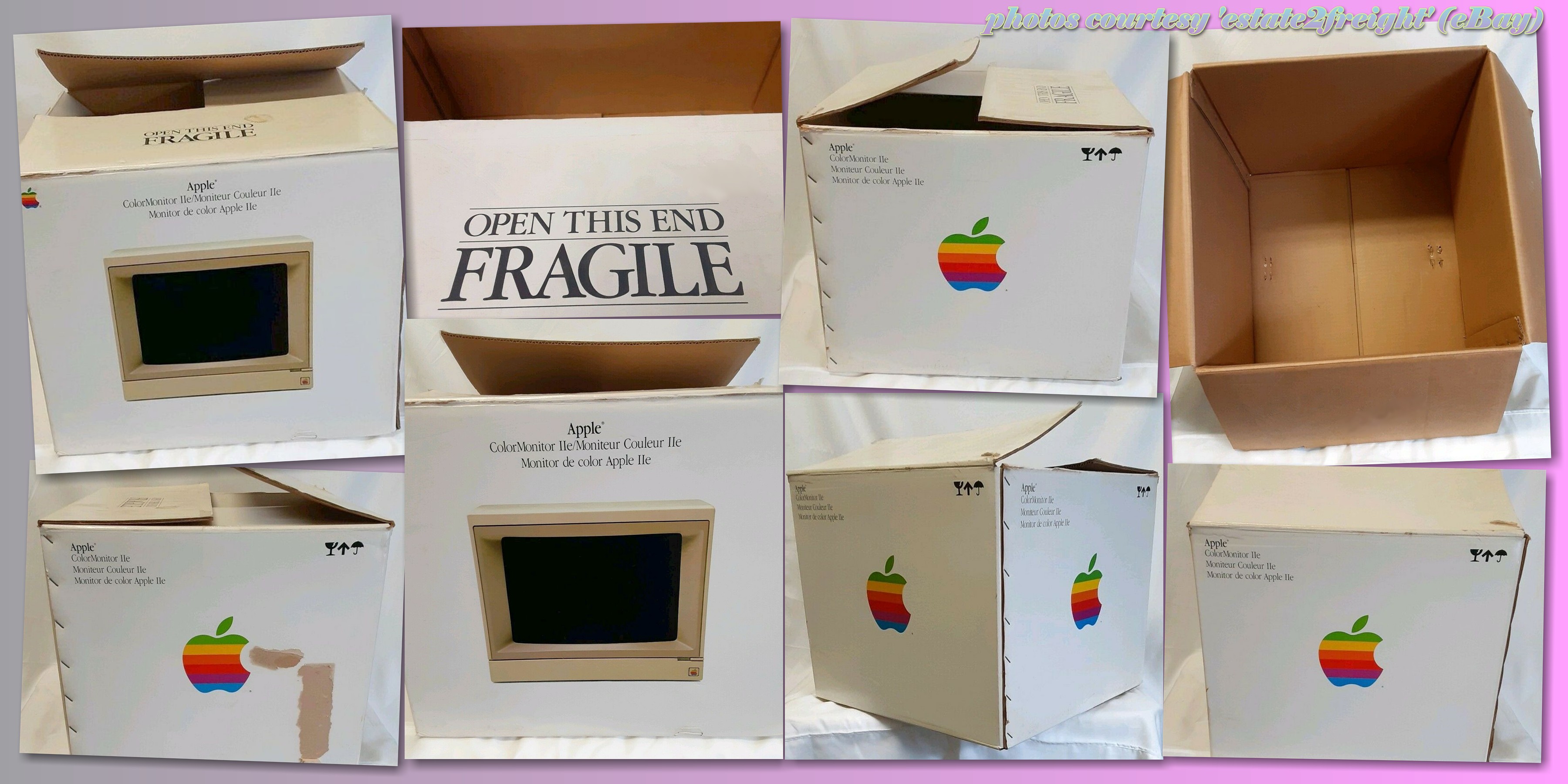 Platinum Apple IIe & AppleColor Monitor - International Varieties