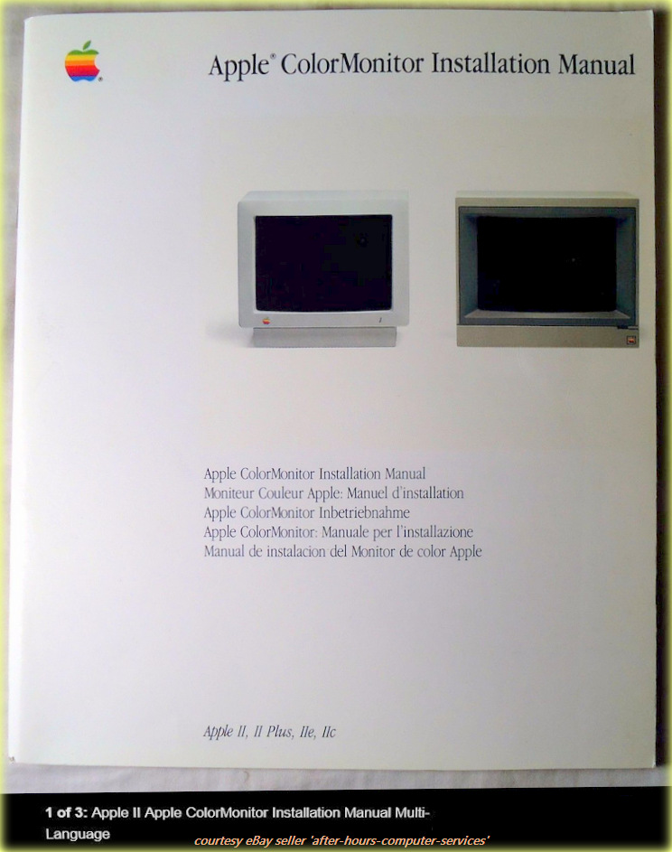 Platinum Apple IIe & AppleColor Monitor - International Varieties