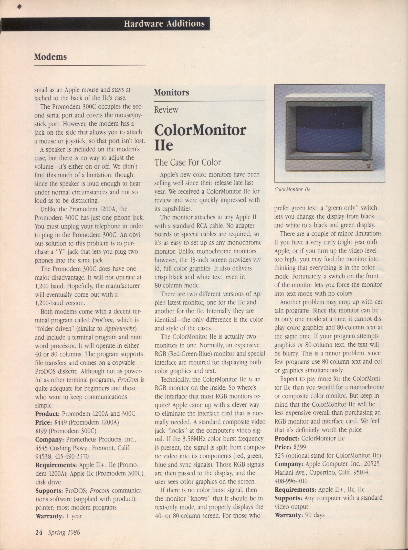 Platinum Apple IIe & AppleColor Monitor - International Varieties