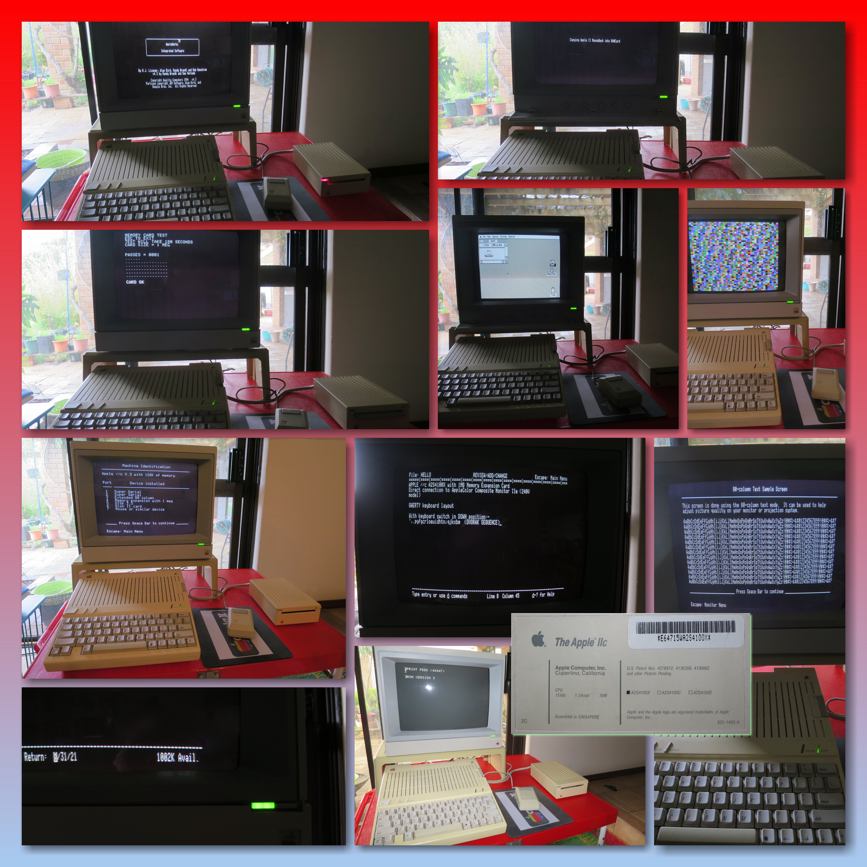 Platinum Apple IIe & AppleColor Monitor - International Varieties