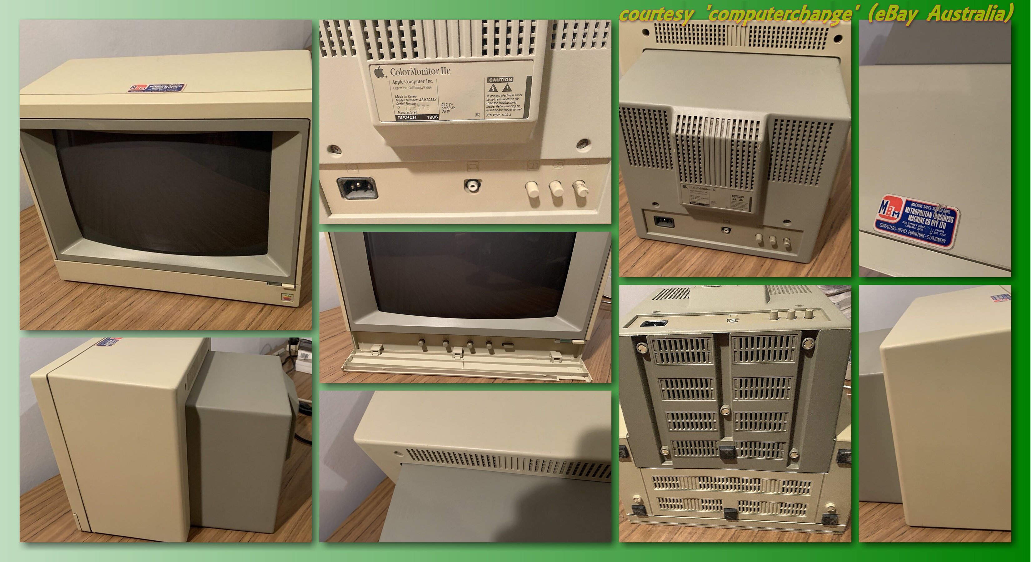 Platinum Apple IIe & AppleColor Monitor - International Varieties