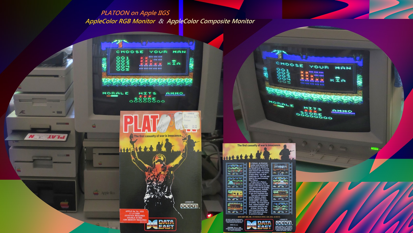 Platinum Apple IIe & AppleColor Monitor - International Varieties